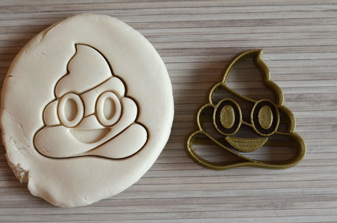 Poop Emoji Cookie Cutter - Emoji Birthday Cookie Cutter - Poop Cookie ...