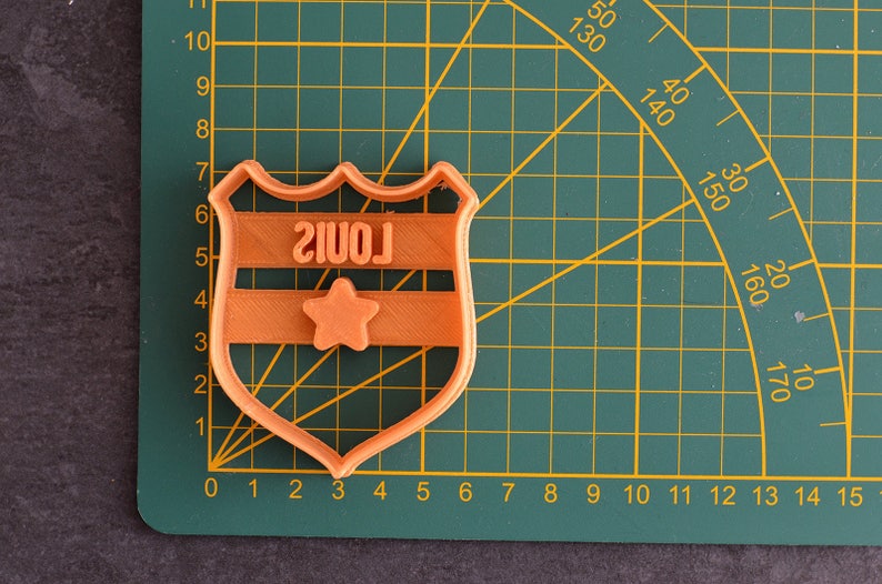 Custom Badge Police Cookie Cutter personalized Badge - Etsy