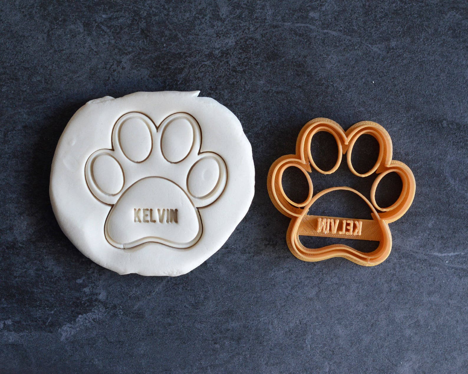 Custom Paw Cookie Cutter - Paw Cookie Cutter With Name - Personalized ...