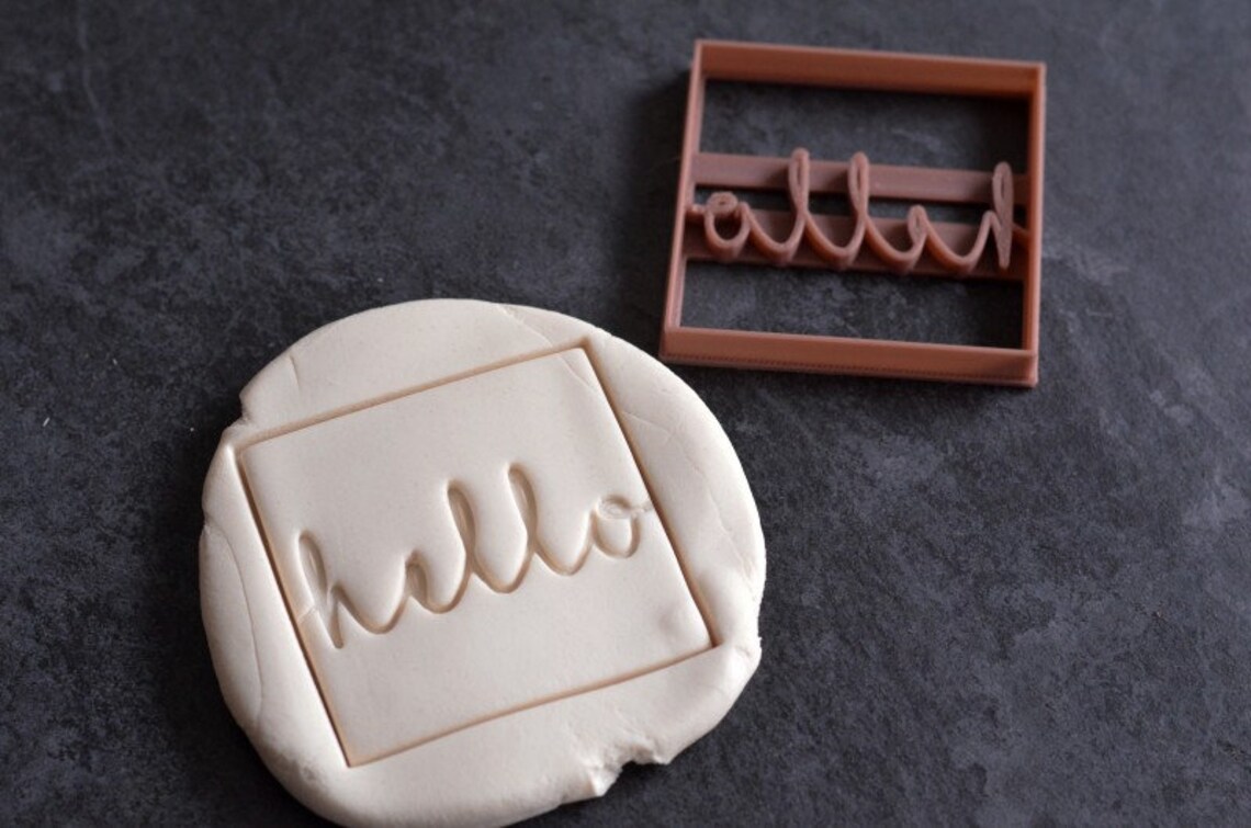 Hello Cookie Cutter Message Cookie Cutter Hello World | Etsy