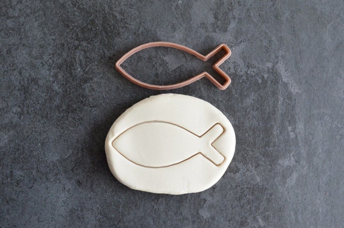 Ichtus Fish Cookie Cutter Fish Bone Cookie Cutter Cookie - Etsy