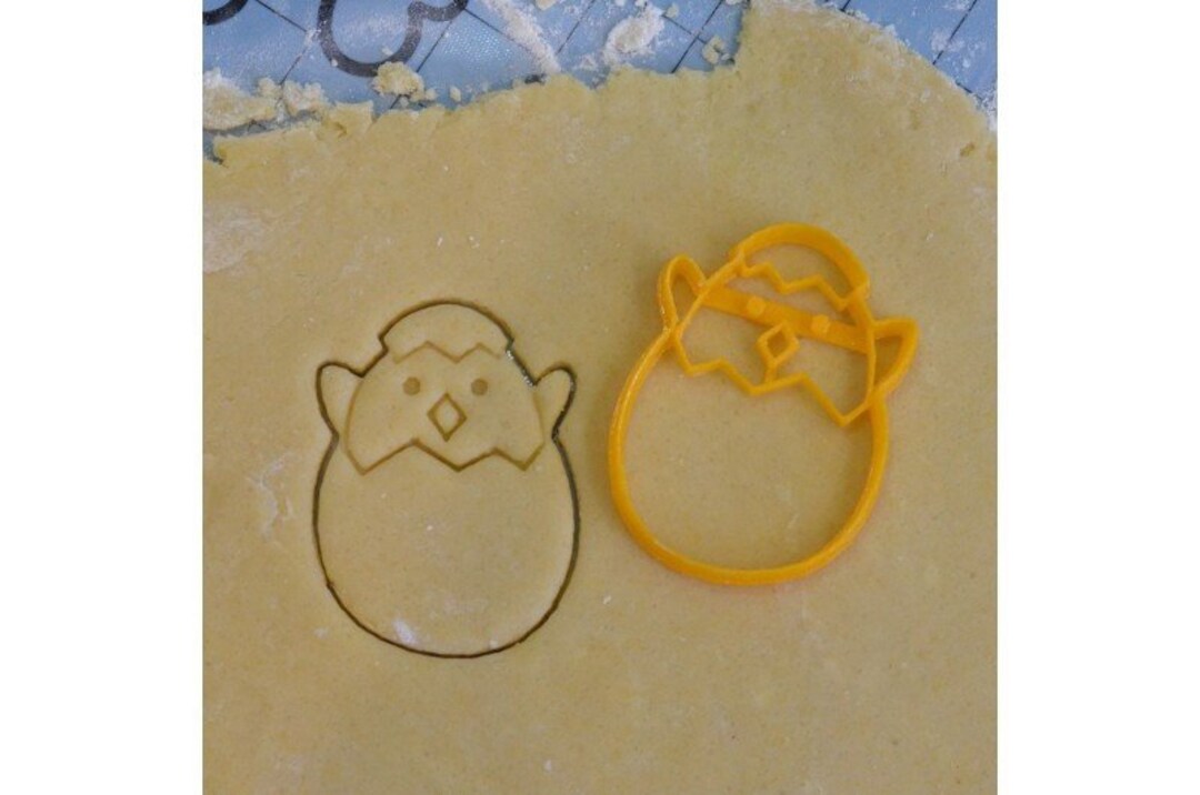 Chick and Egg Cookie Cutter - Cute Chick Cookie Cutter - Easter Cookie ...