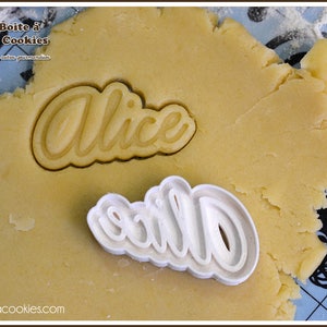 Custom Name Cookie Cutter (personalized) - Name Cookie Cutter ...