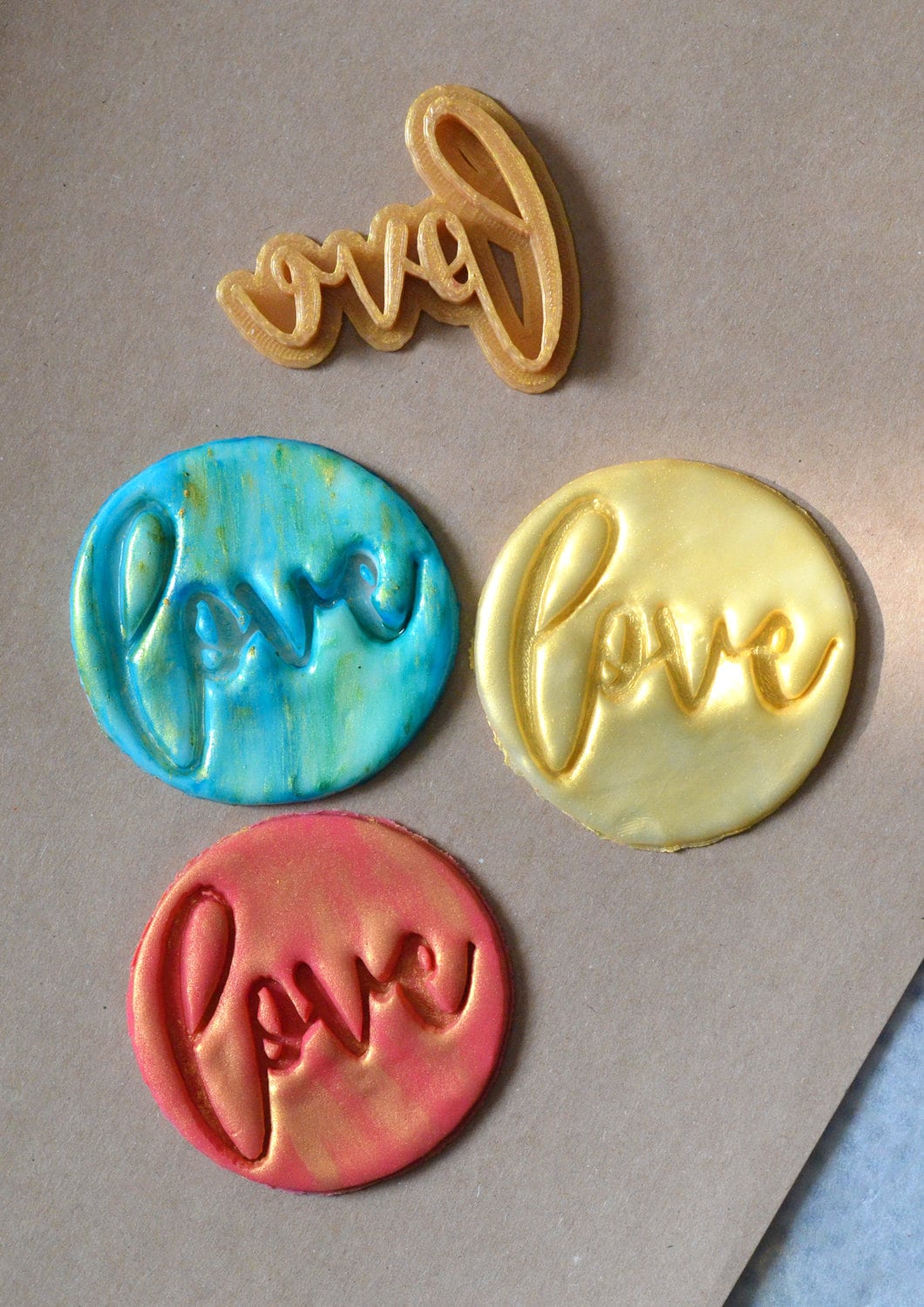 Love Cookie Stamp - Message Cookie Stamp - Valentine Cookie Cutter ...