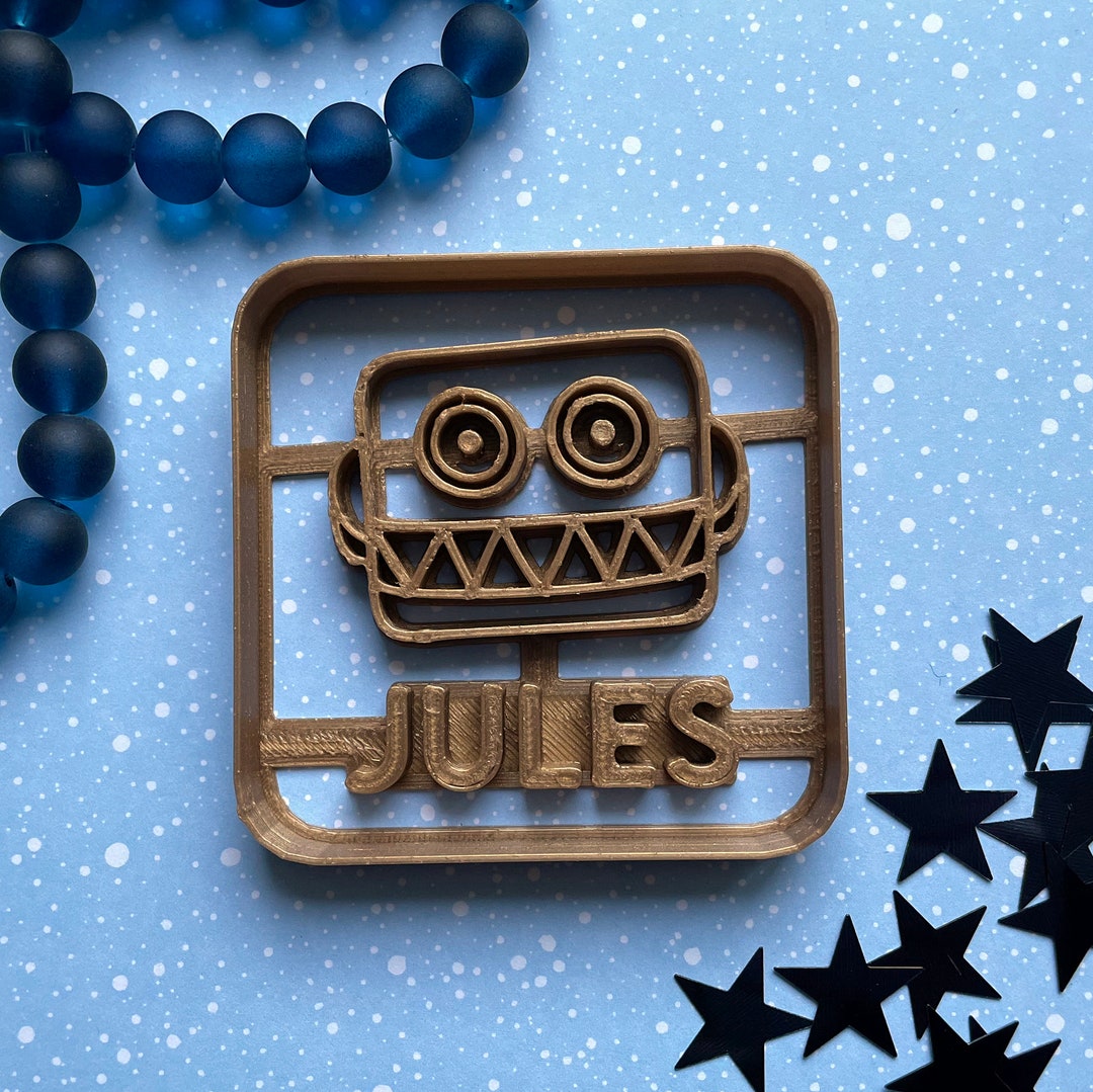 Personalized Robot Cookie Cutter - Space Cookie Cutter With First Name ...