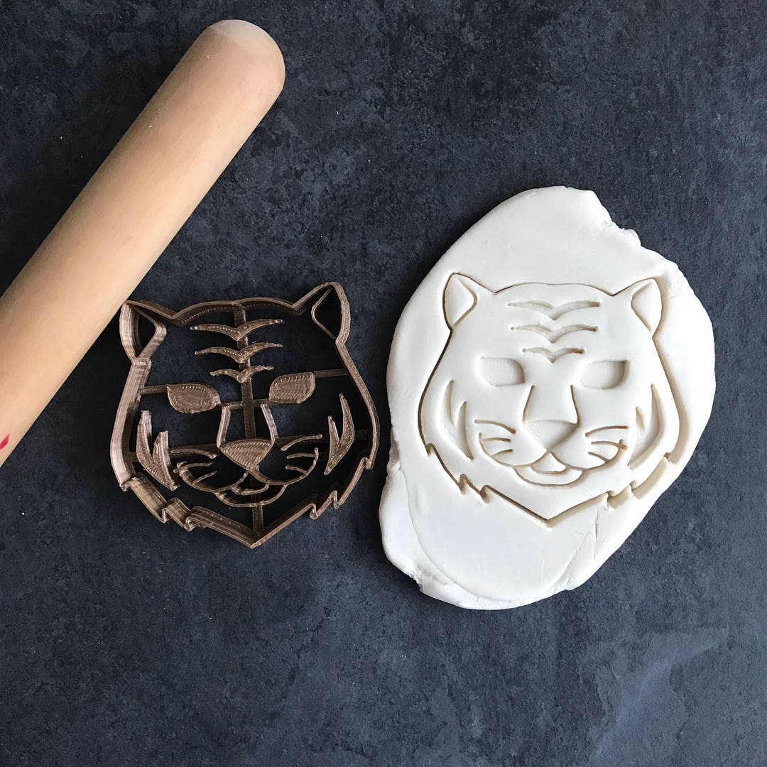Tiger Cookie Cutter. Cute Tiger Cookie Cutter. Jungle Cookie Cutter ...