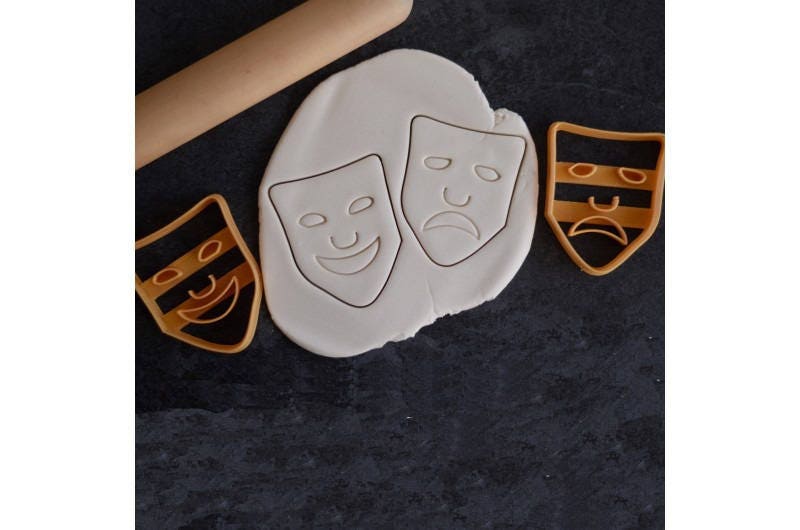 Theatre Masks Cookie Cutter Actor Masks Cookies Cutter - Etsy