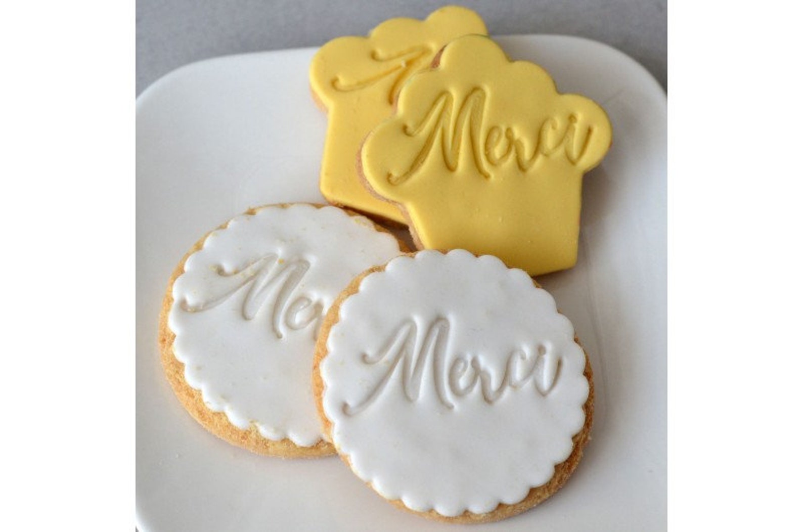 Merci Cookie Stamp Message Cookie Stamp Thank You Cookie - Etsy
