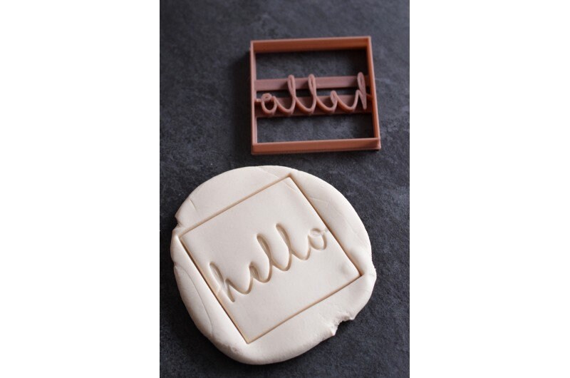 Hello Cookie Cutter Message Cookie Cutter Hello World | Etsy