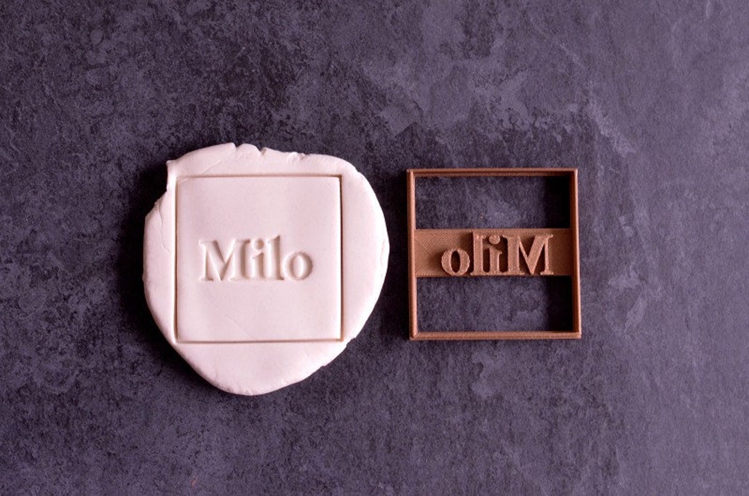 Custom Square Name Cookie Cutter (personalized) - Name Cookie Cutter ...