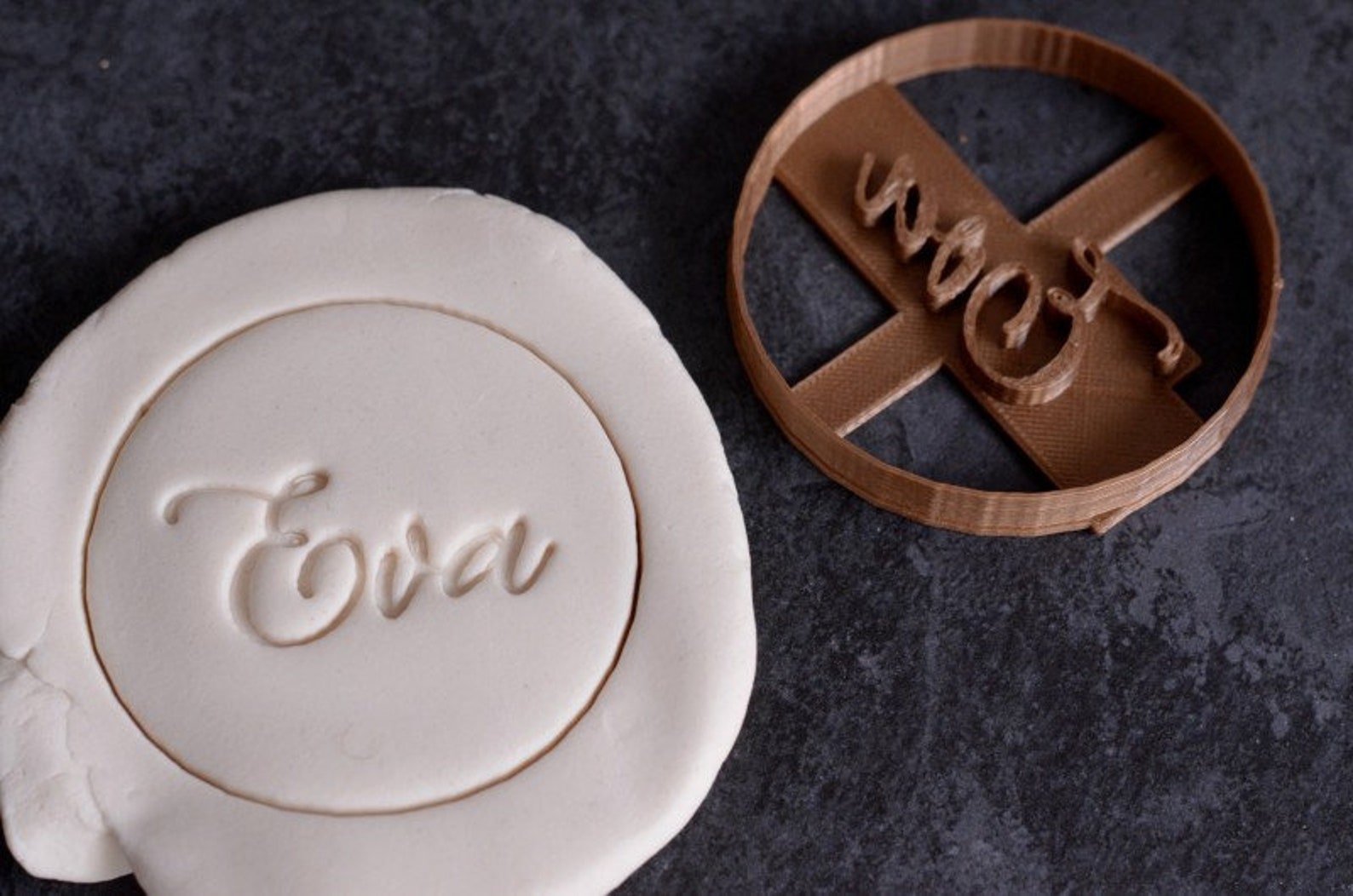 Custom Circle Name Cookie Cutter (personalized) - Name Cookie Cutter ...