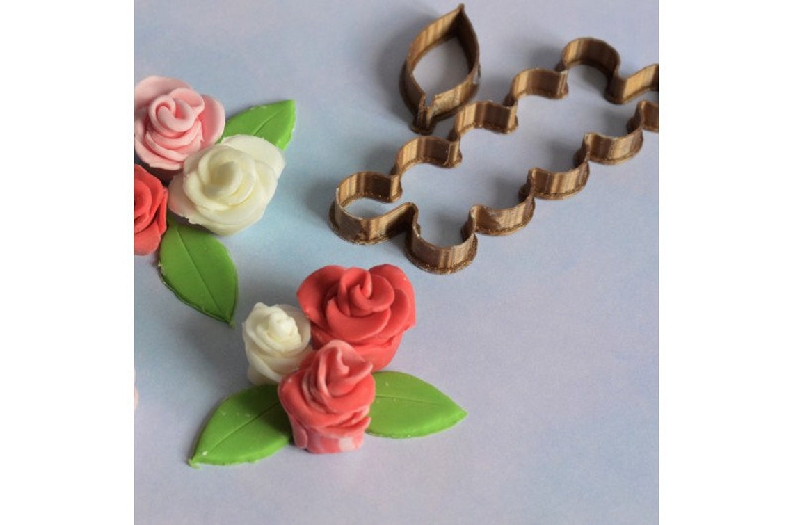 Rose Gumpaste Flower Cookie Cutter - Flower Cookie Cutter - Fondant ...