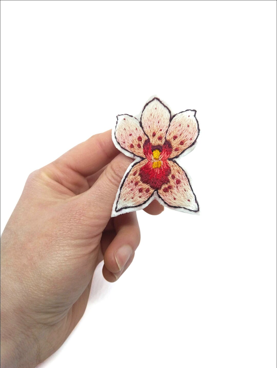 Large Poisonous Orchid Brooch - Etsy