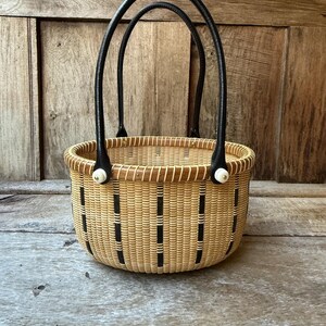 CLASSIC AUTHENTIC Nantucket Basket Tote Purse Handmade in USA and ...