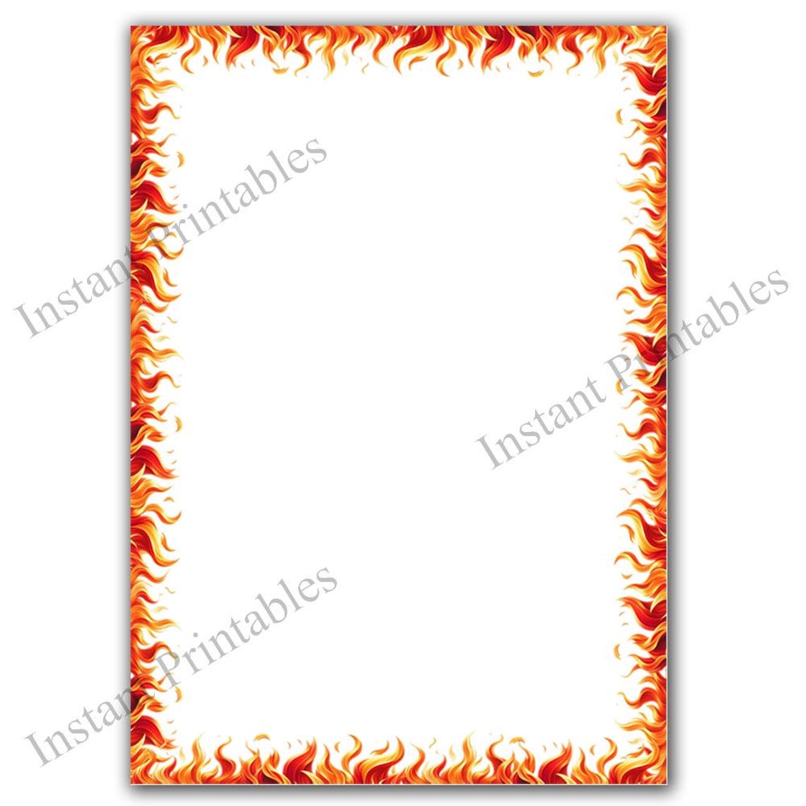 Fire and Water Watercolour Borders Frames Bundle 8 Digital Download ...