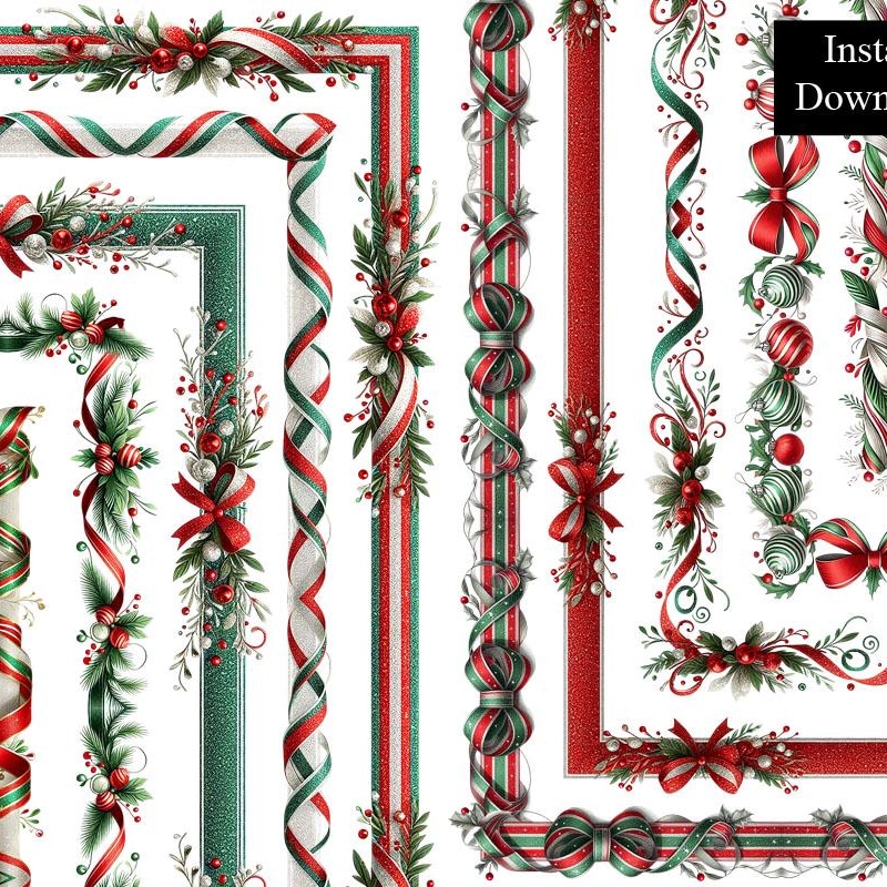 5 X 7 Christmas Borders - Etsy