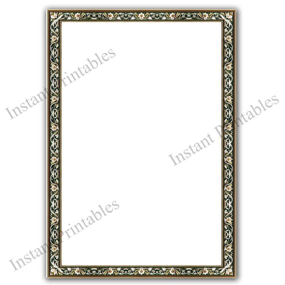 Medieval Tapestry Borders 7 Frames Ornate Embroidery Style Clip Art ...