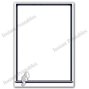 Cozy Borders 8 Clip Art Frames Fireplace Coffee Cat Pillows Digital ...