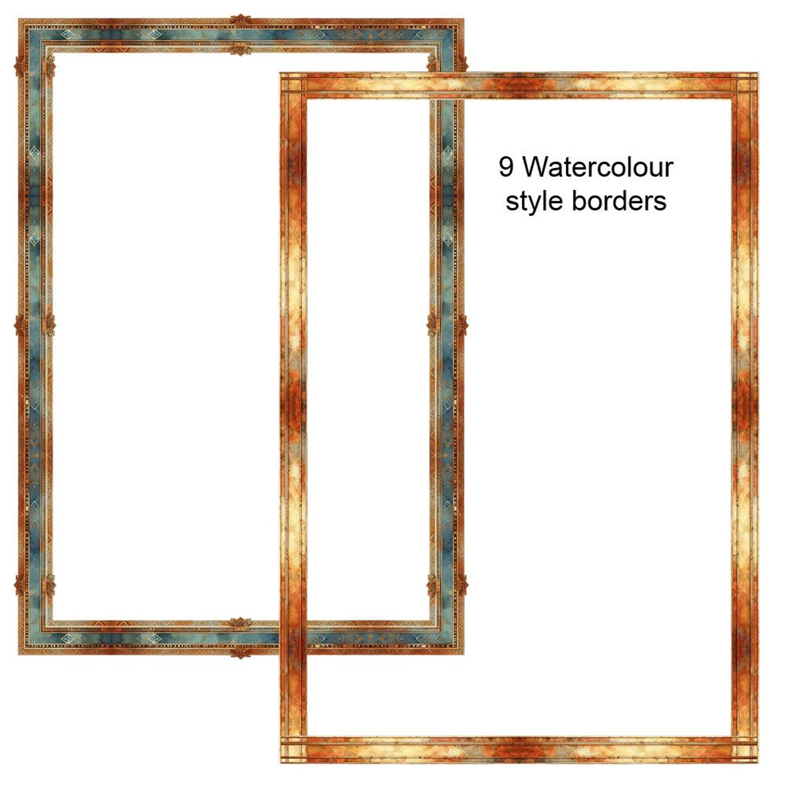 Decorative Patina Dark Borders Frames Ornate Filigree Blue Copper ...