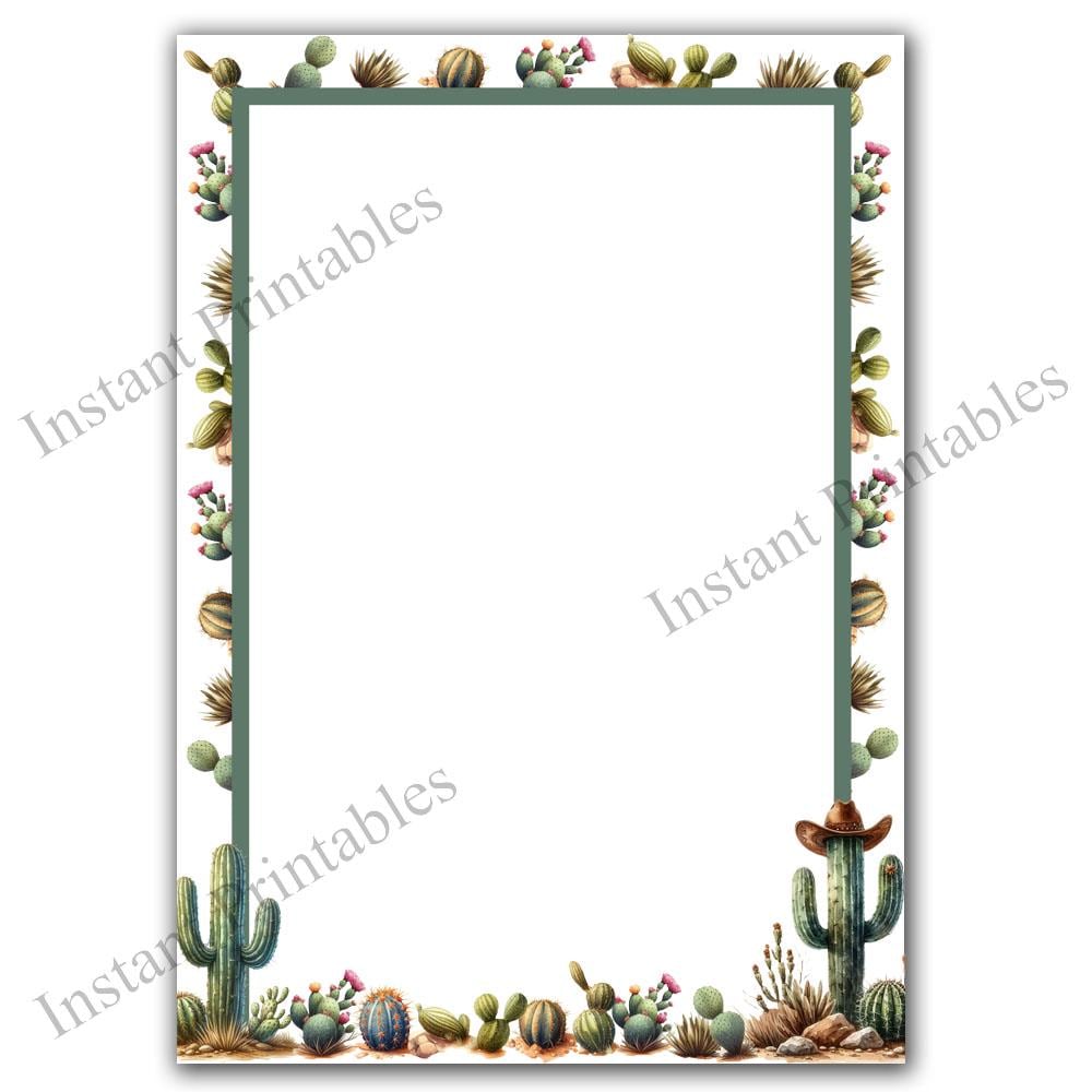 Wild West Borders Western Frames Clip Art 10 Digital Download Frames A4 ...