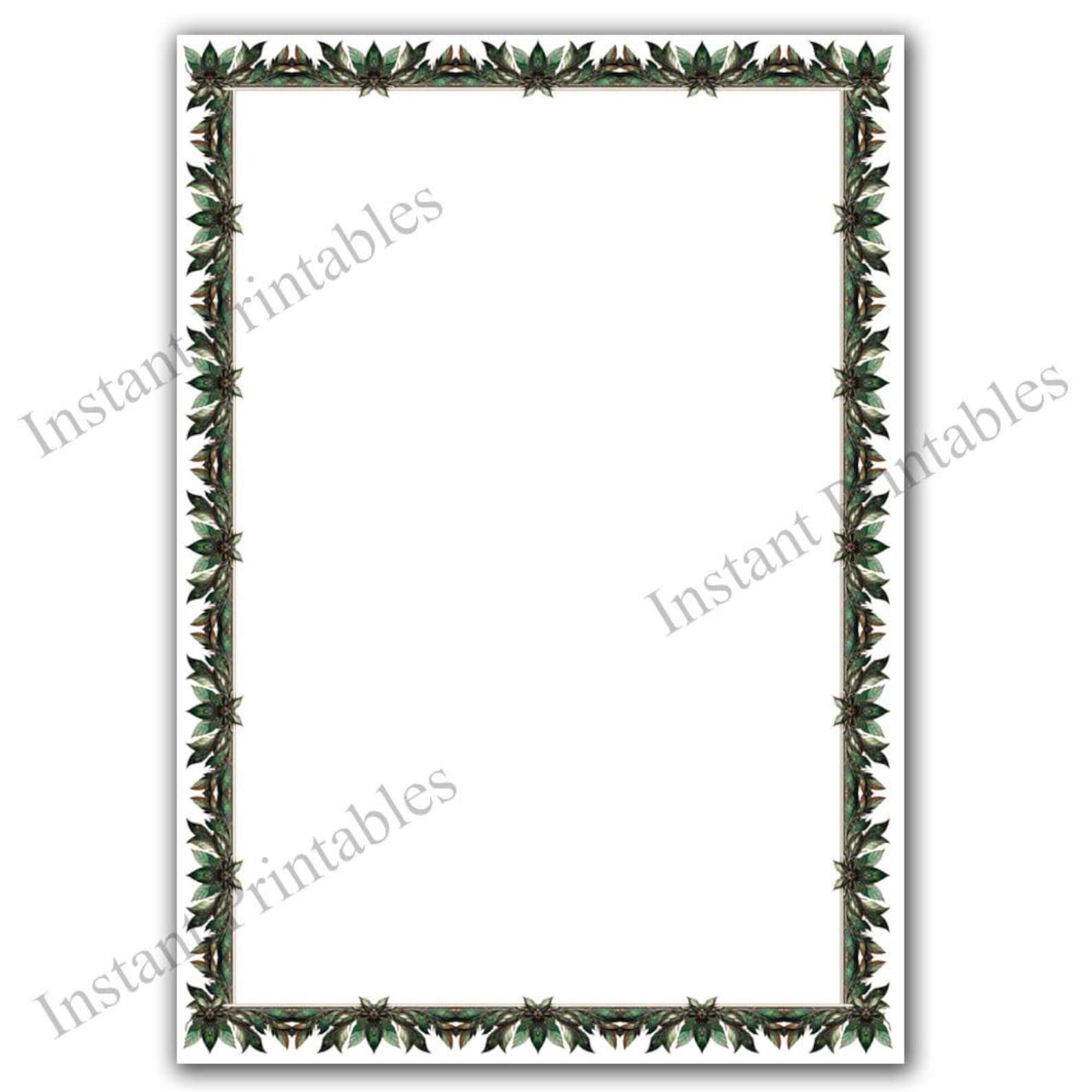 Elven Forest Borders 8 Frames Ornate Style Clip Art Digital Download ...