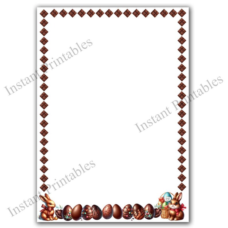 Easter Watercolour Borders Frames Rabbit Easter Egg Clip Art Bundle 10 ...