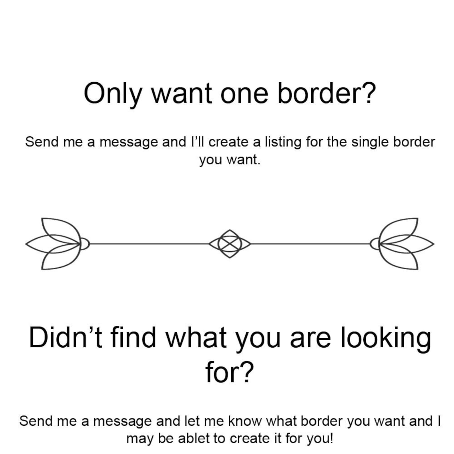 Black Rococo Decorative Borders 8 Frames Ornate Style Clip Art Digital ...