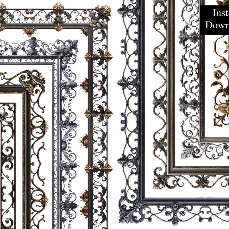 Wrought Iron Frame - Etsy