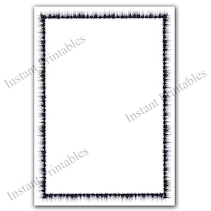 Barbed Thorns Borders 9 Frames Gothic Clip Art Digital Download ...