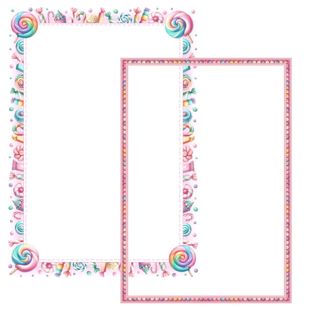 Candyland Borders Frames Candy Land Clipart Bundle 10 Digital Lollies ...