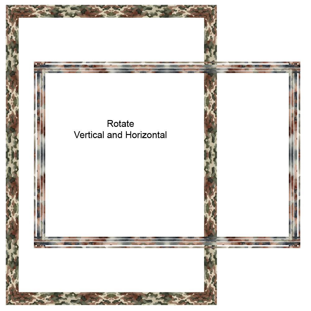 Camouflage Borders 8 Frames Army Camo Military Clip Art Digital ...