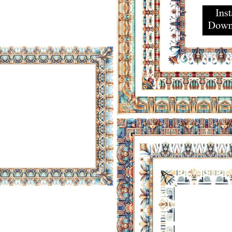 Square Frames Colourful - Etsy