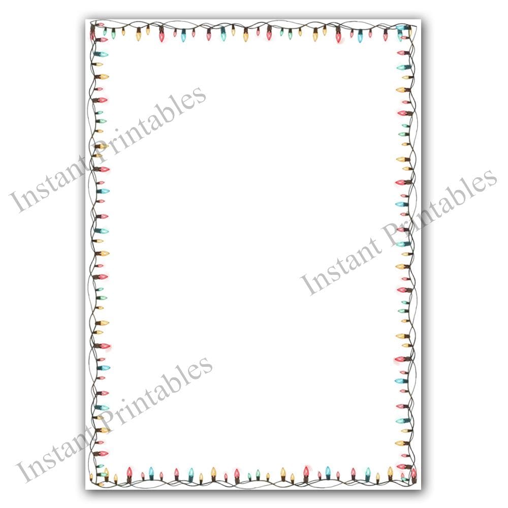 Simple Watercolour Christmas Borders Frames Clip Art 11 Digital ...