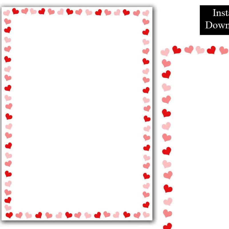 Valentines Borders - Etsy