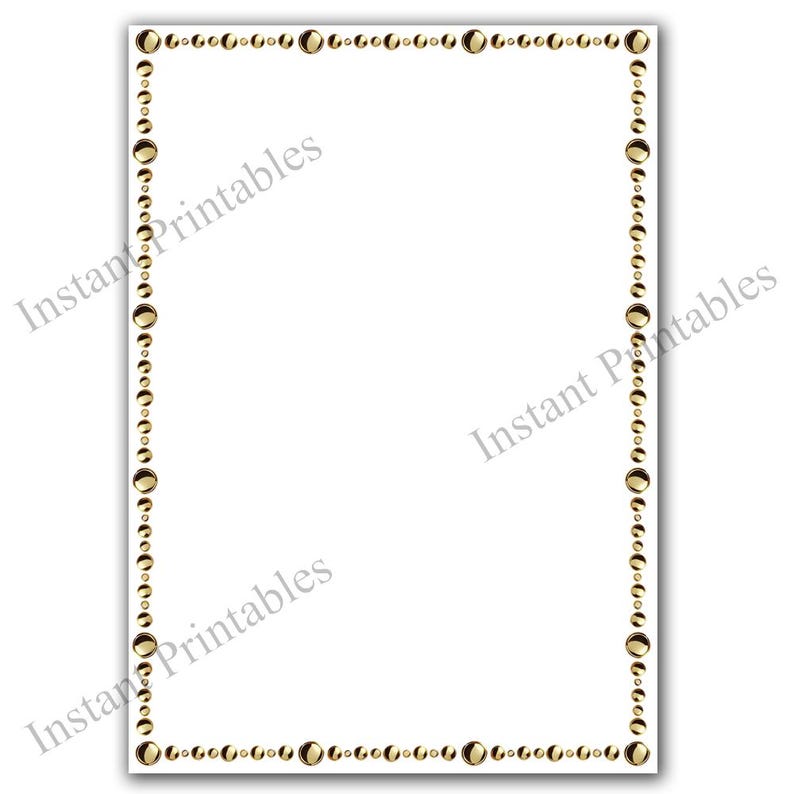 Solid Gold Decorative Borders Frames Ornate Shiny Polished Golden ...