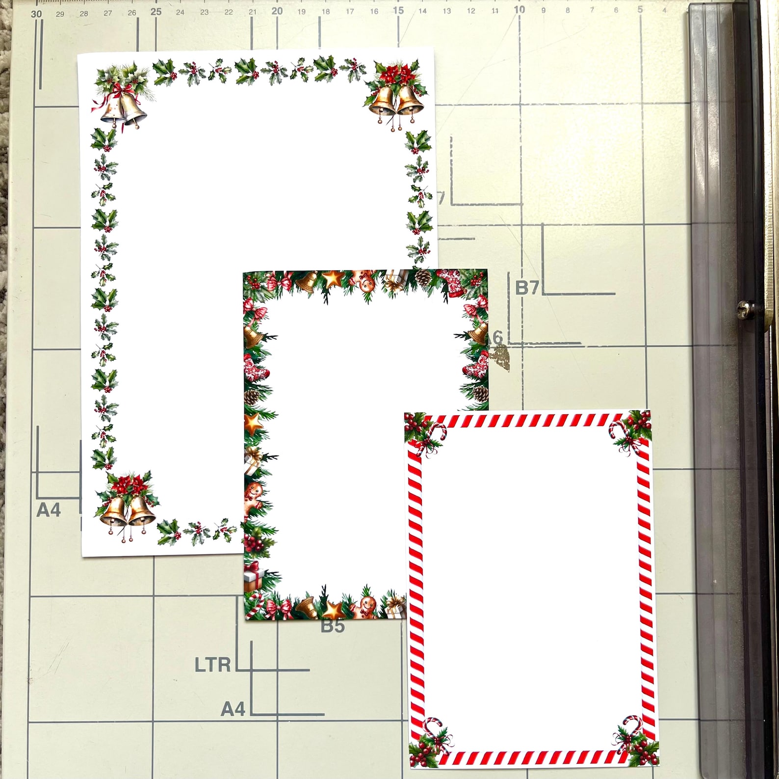Christmas Watercolour Borders Frames Christmas Clip Art 10 Digital ...