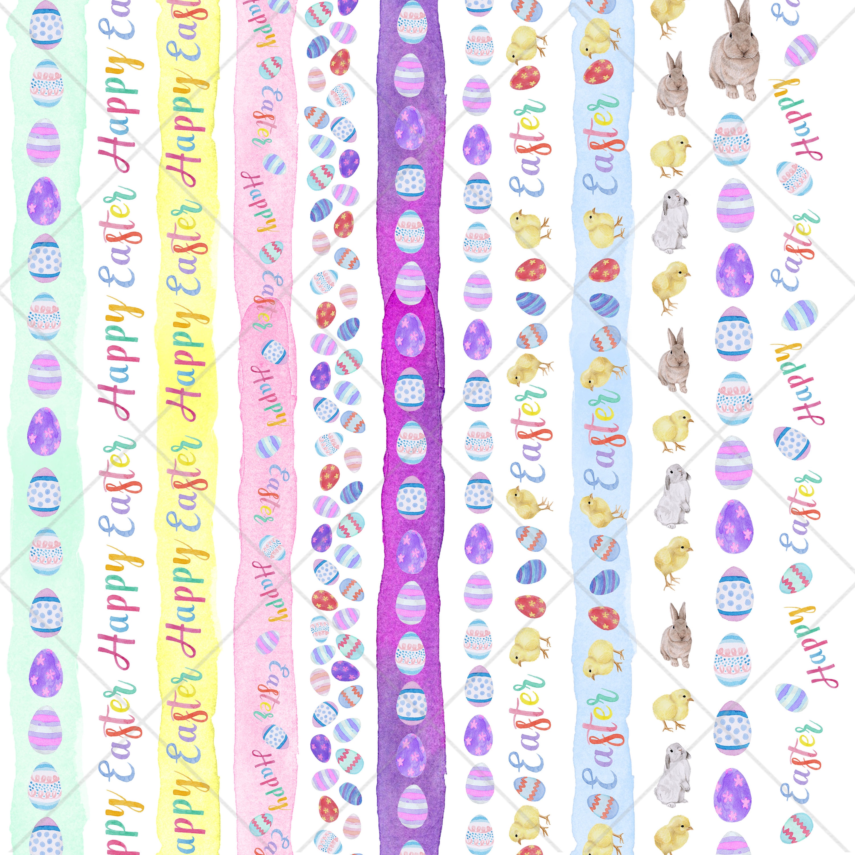 Easter Watercolour Borders Frames Rabbit Easter Egg Clip Art Bundle 12 ...