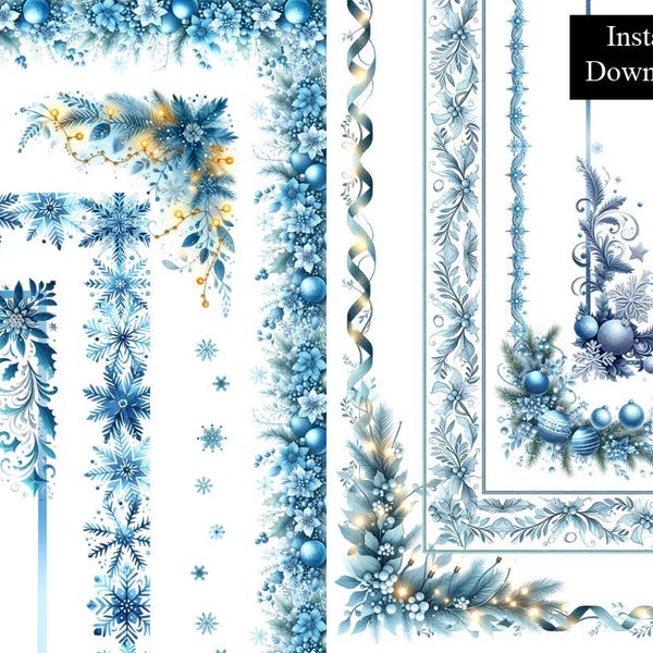 Frames Blue Boarder - Etsy