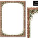 Metallic Christmas Border Frame Clip Art Digital Download A4 & 8.5x11 ...