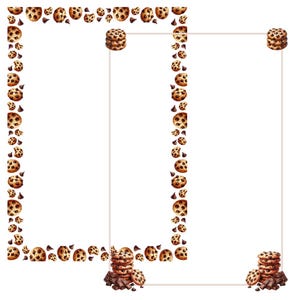 Cookies Borders Frames Baking Frame 8 Digital Download Choc Chip ...