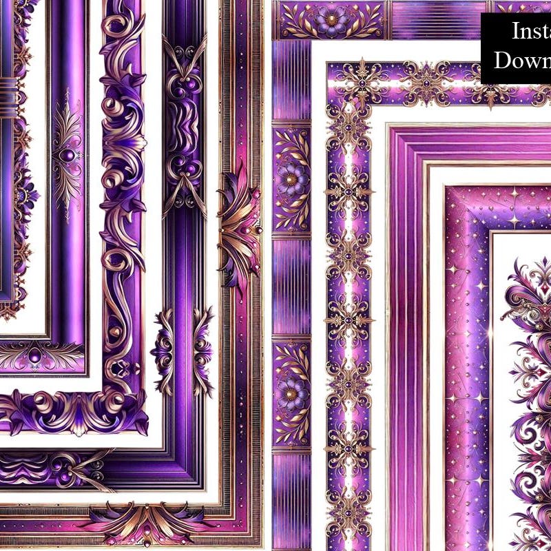 Ornate Gold Frames - Etsy