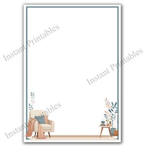 Cozy Borders 8 Clip Art Frames Fireplace Coffee Cat Pillows Digital ...