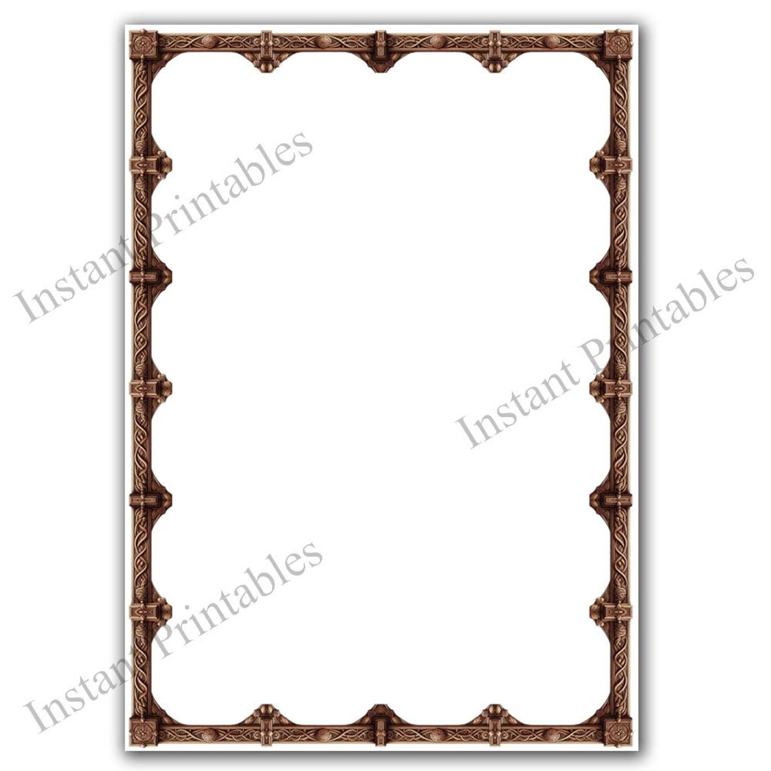 Nordic Borders 7 Frames Ornate Norse Style Clip Art Digital Download ...