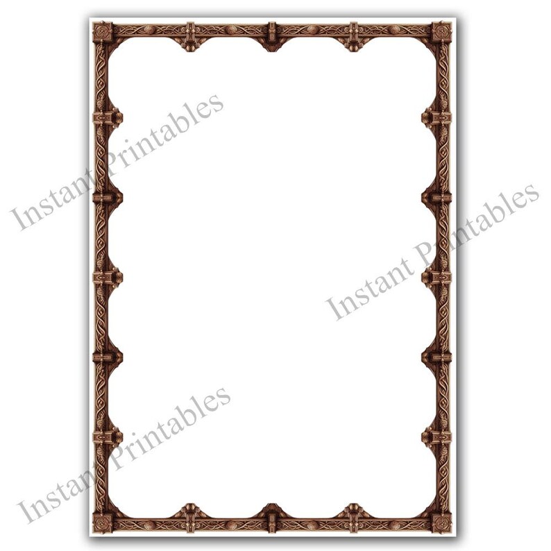 Nordic Borders 7 Frames Ornate Norse Style Clip Art Digital Download ...