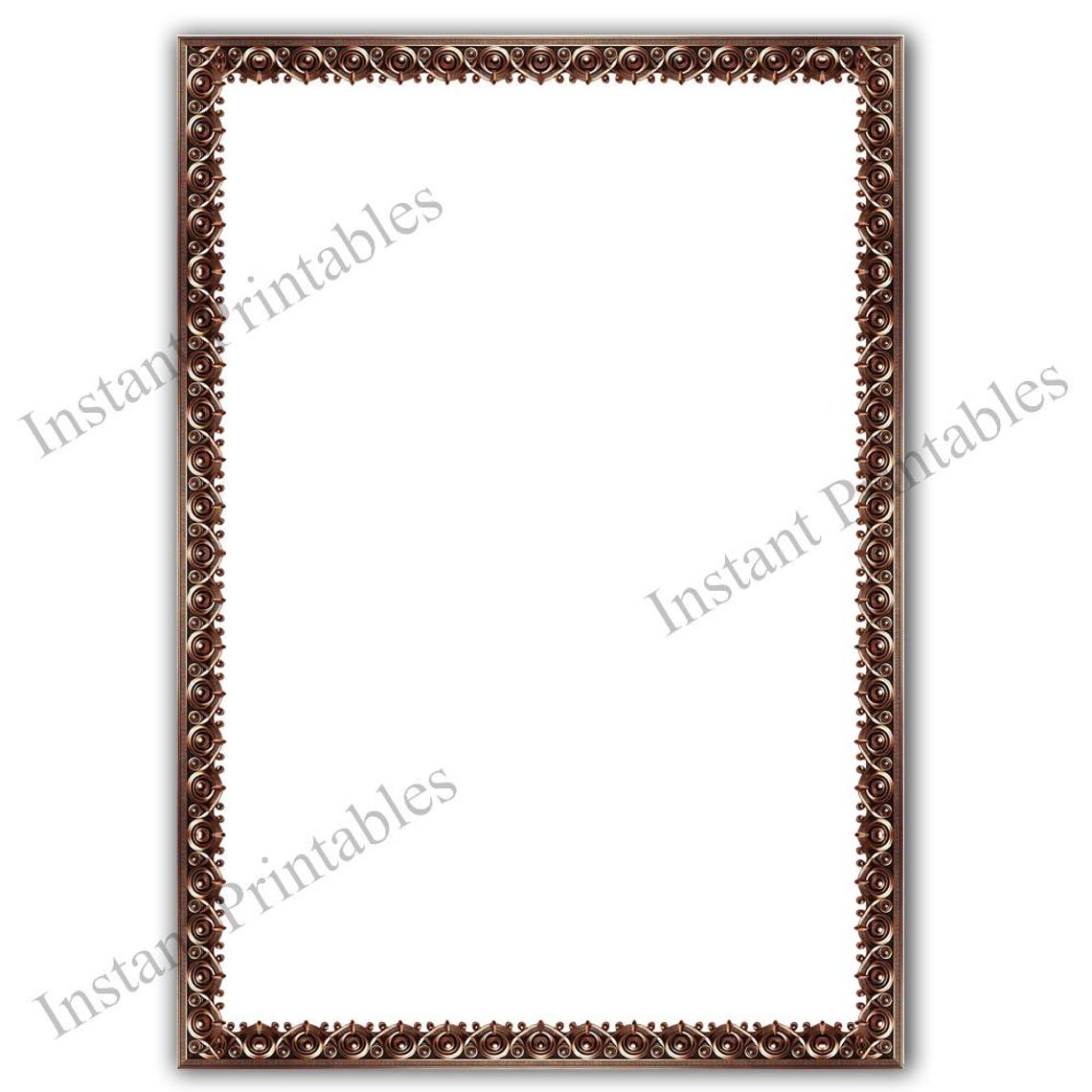 Medieval Bronze Borders 8 Frames Ornate Metallic Style Clip Art Digital ...