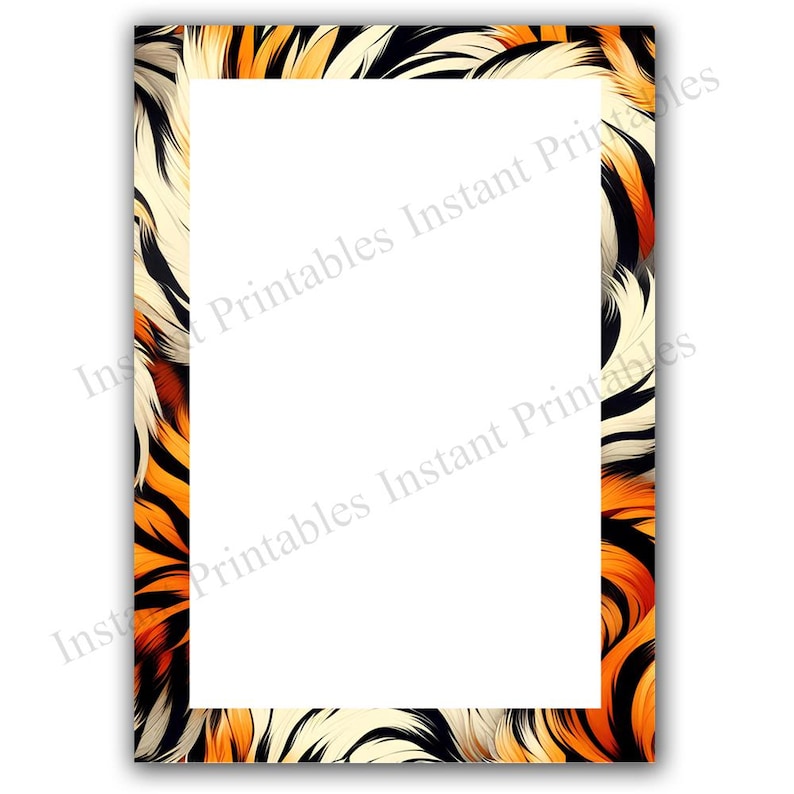 Animal Print Watercolour Borders Frames Bundle 10 Digital Download ...