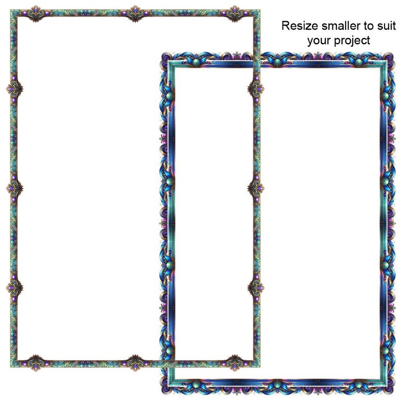 Fantasy Magic Borders 10 Frames Ornate Style Clip Art Digital Download ...