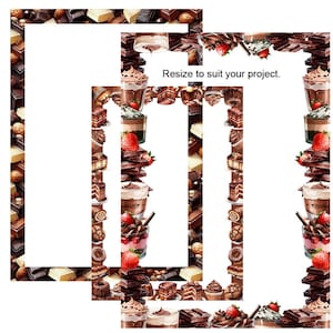 Desserts Watercolor Borders Frames Baking Frame 10 Digital Download ...