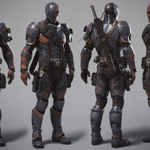 Deathstroke arkham Origins 3d Printable Armor helmet - Etsy