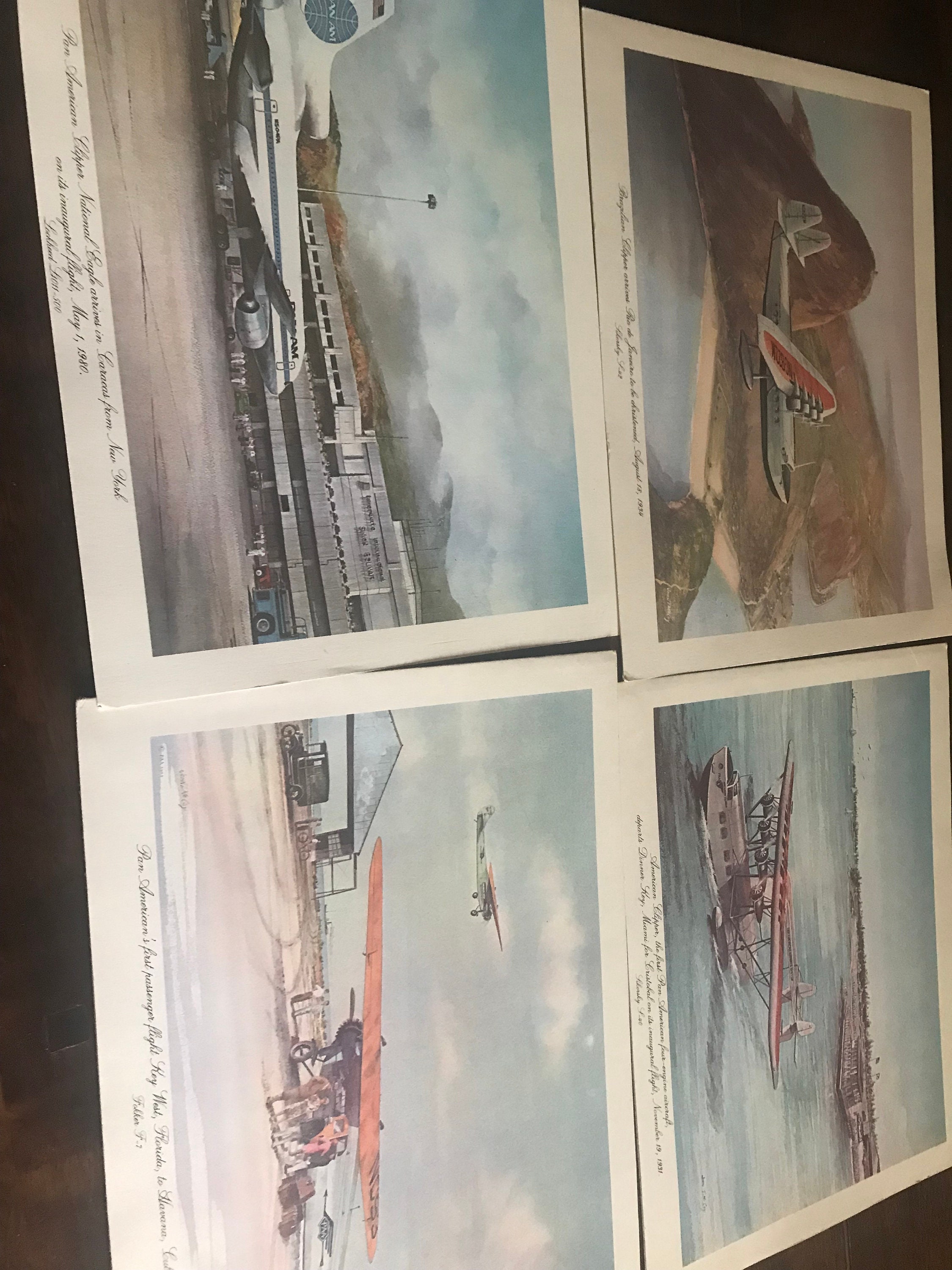 4 Pan American Clipper Menus From Historic Flights - Etsy